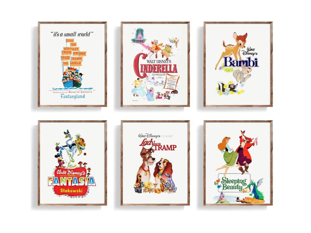 Vintage Movie Disney Posters, Art Decor, Dcp Wall Art, DIGITAL DOWNLOAD ...