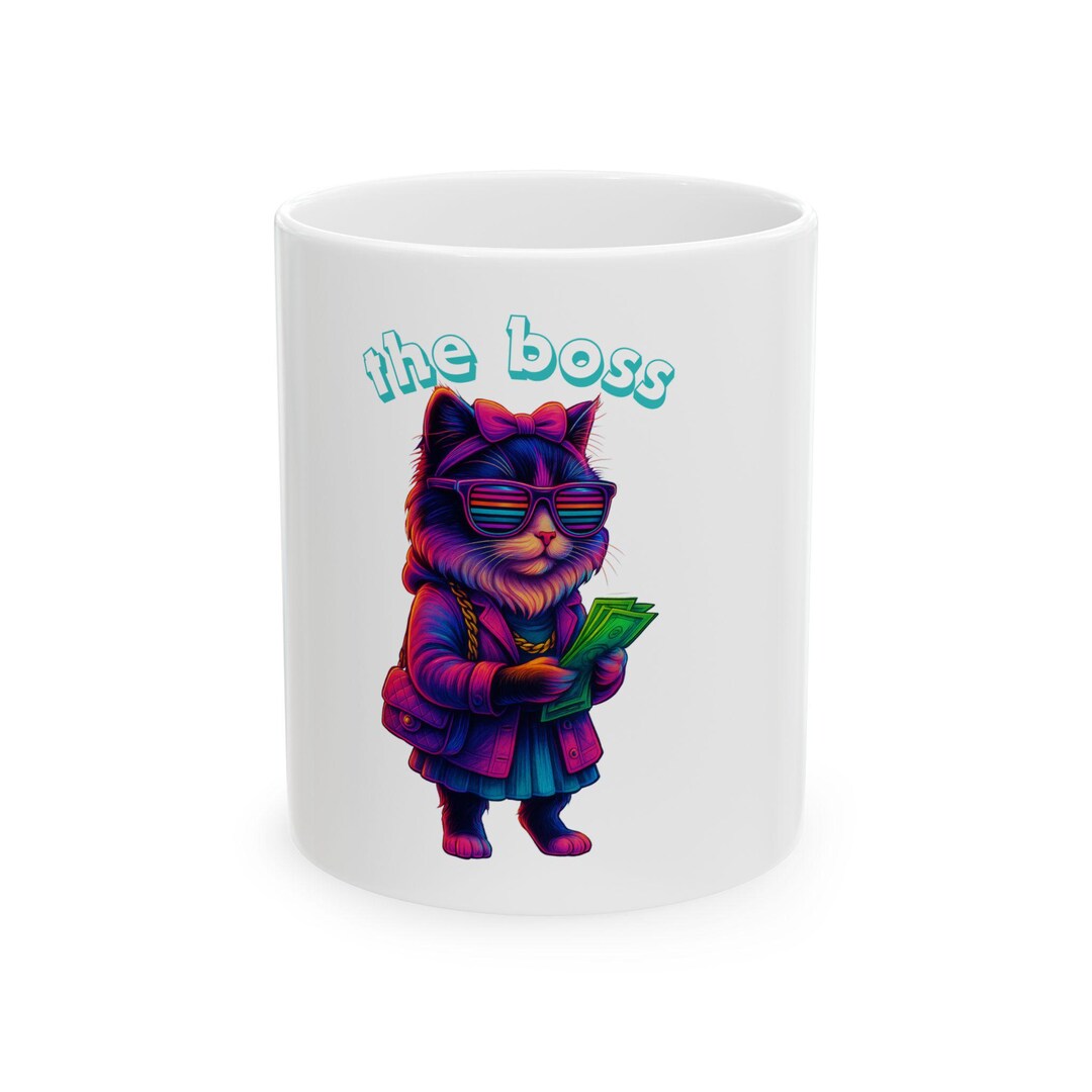 Cosmic Pets Ceramic Mug - Cute Animal Lover Gift, Coffee Tea Cup, Fun ...