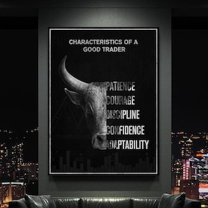 Trader Motivational Poster Print, Characteristics of A Good Trader ...