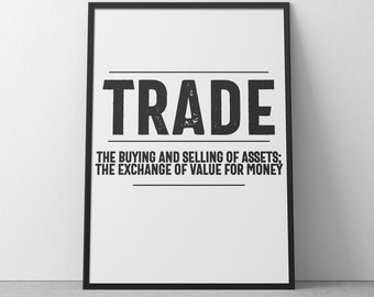 Trader Motivational Poster Print Characteristics of A Good - Etsy