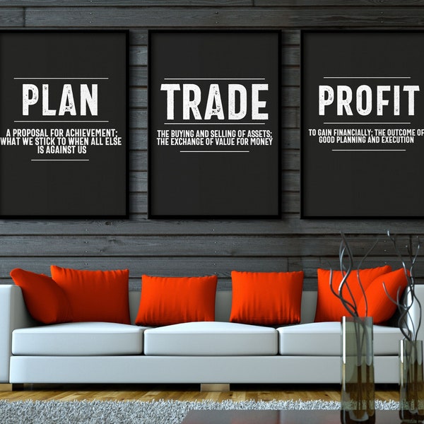 Trading Poster - Etsy