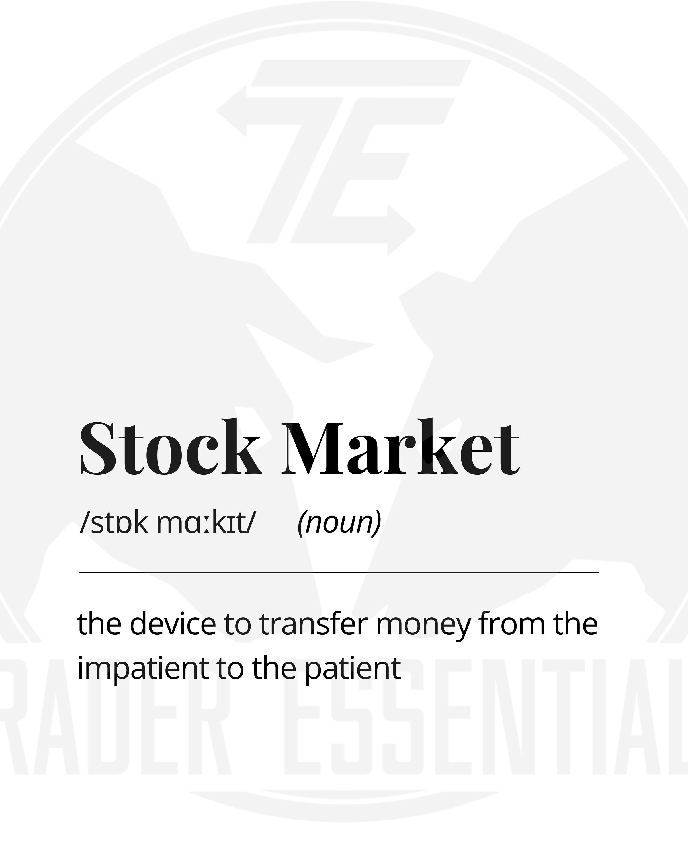 Stock Market Quote Definition Digital Download Printable Wall - Etsy