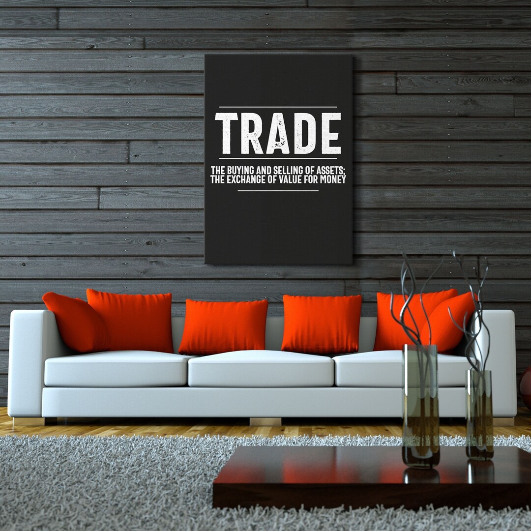 TRADE Quote Definition Digital Download Printable Wall Art black - Etsy