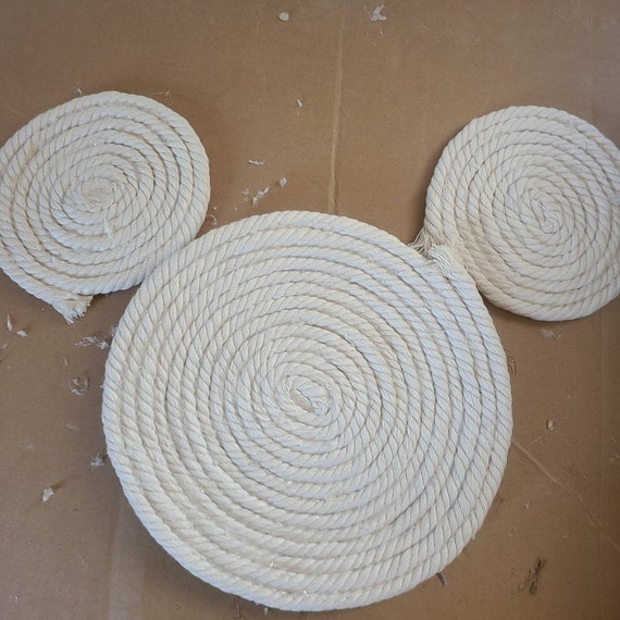 Mickey Mouse Handmade Organizational Rope Tray - Etsy