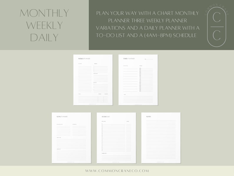 Productivity Planner| Planner Printable| Printable Planner Inserts| A4 ...