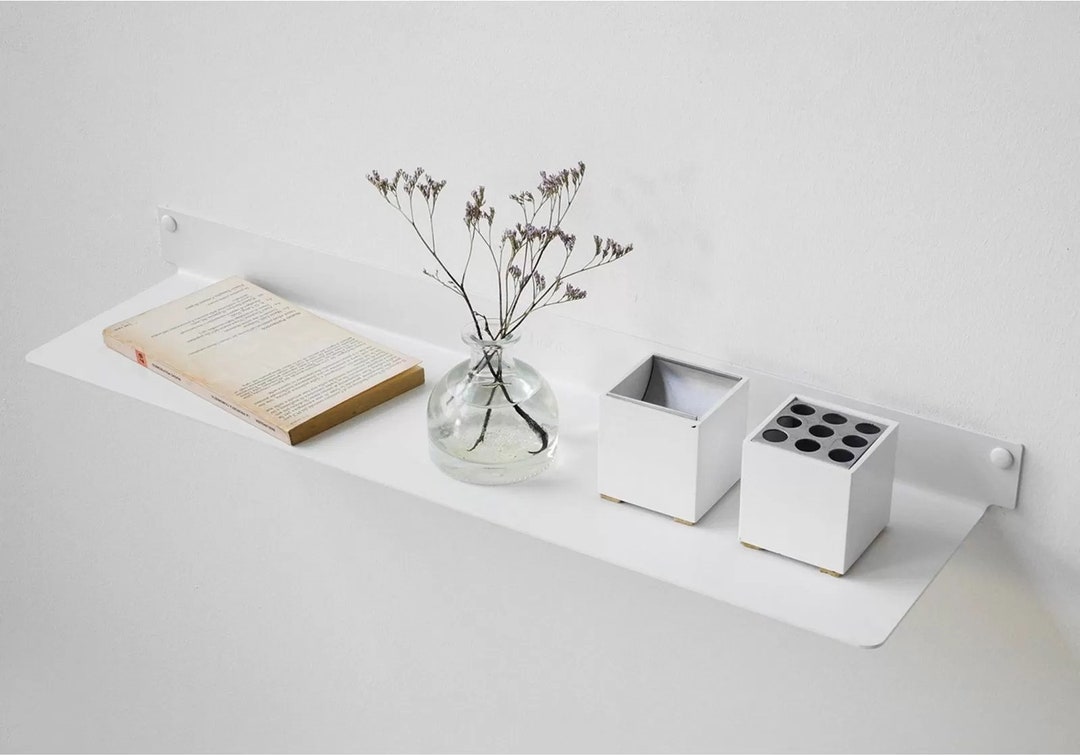 Metal Wall Shelf, Metal Floating Shelf, Small Metal Shelf, Metal ...