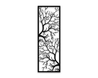 3 Panels Metal Tree Wall Art, Tree Sign, Metal Wall Decor, Metal Branch ...