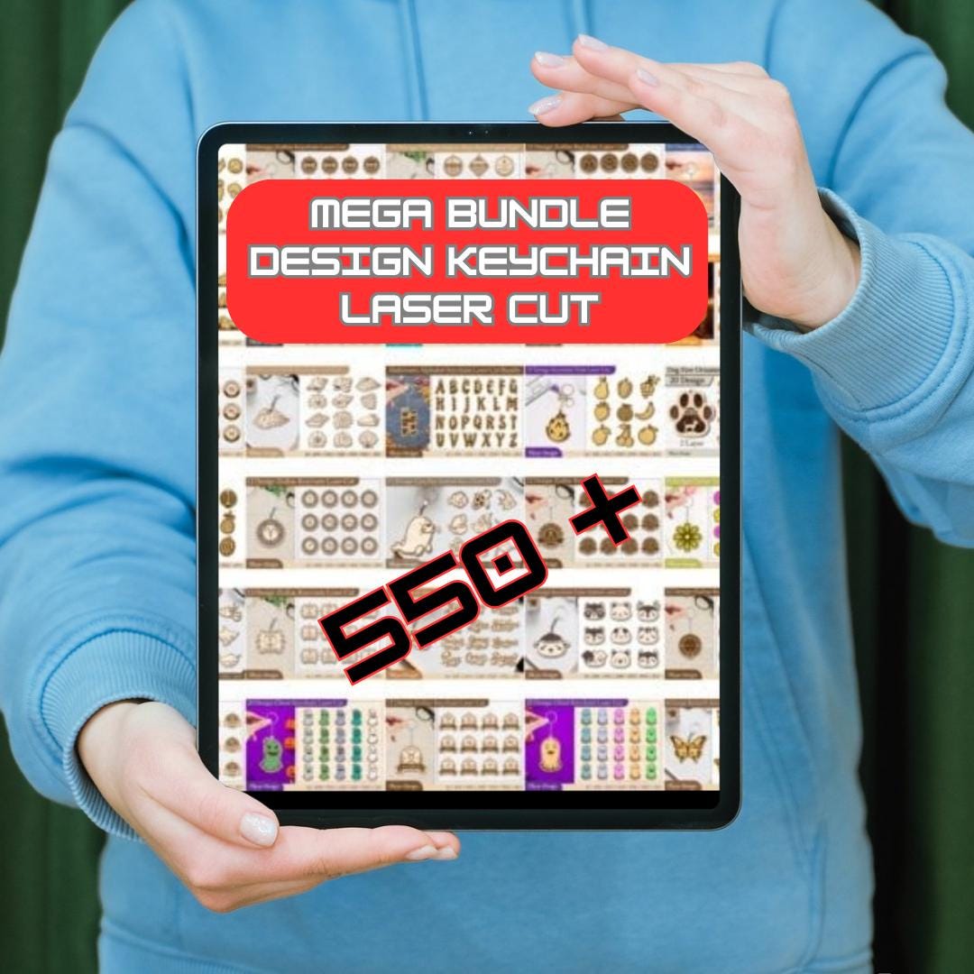 550 Keychain Designs | Laser Cutting, Svg, Dxf, Png, EPS, PDF, AI ...
