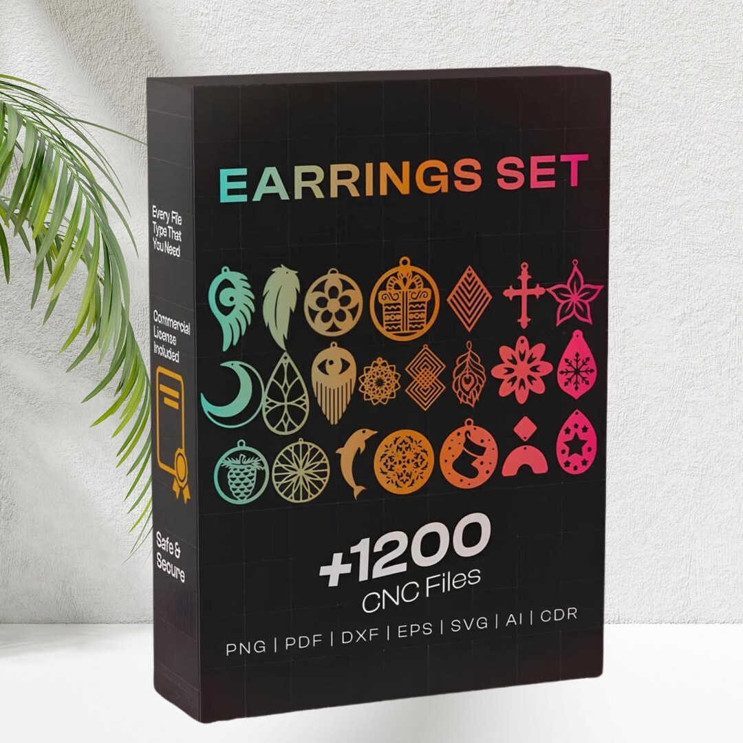 1200+ DXF Earring Designs for CNC and Laser Cutting – Fashion Tassel ...