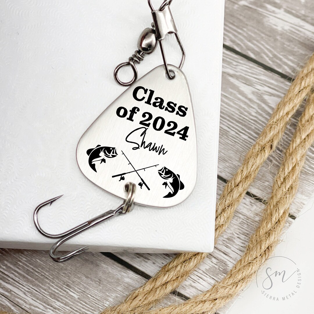 Grad Fish Fishing Lure Personalized Graduation Lure Class of 2024 ...