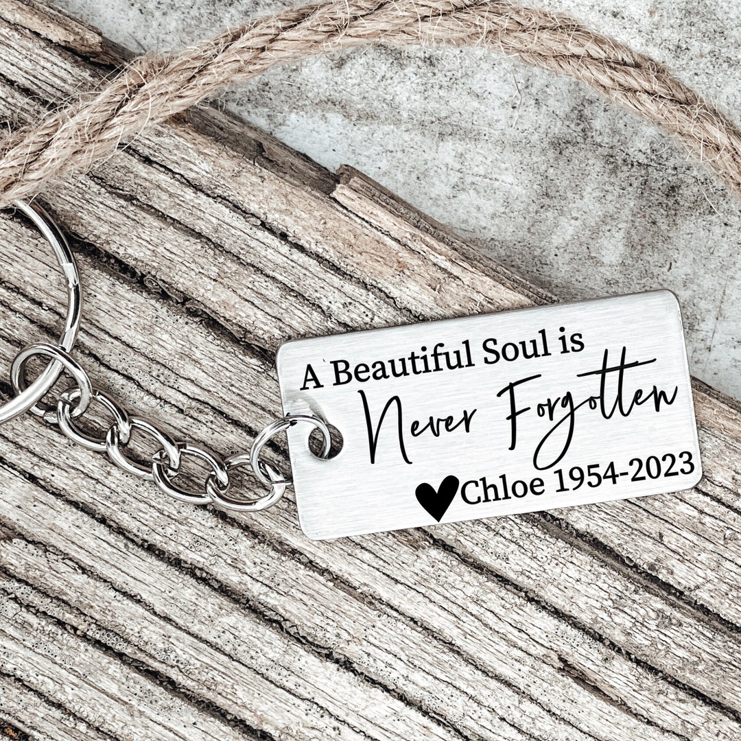 Soul Keychain Personalized Remembrance Gift Never Forget Beautiful Soul ...