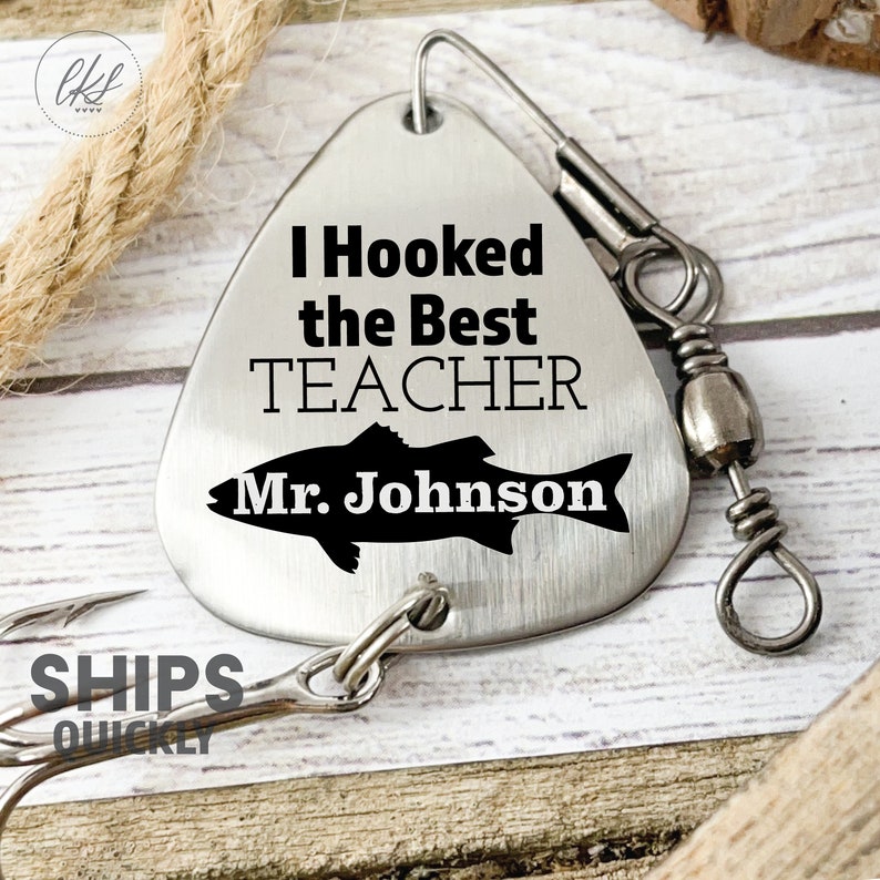 Teach Fish Fishing Lure Personalized Gift for Teacher - Etsy