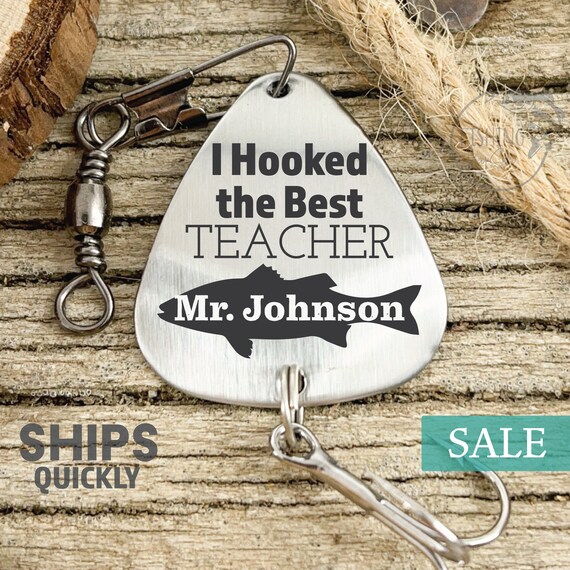 Teach Fish Fishing Lure Personalized Gift for Teacher | Etsy
