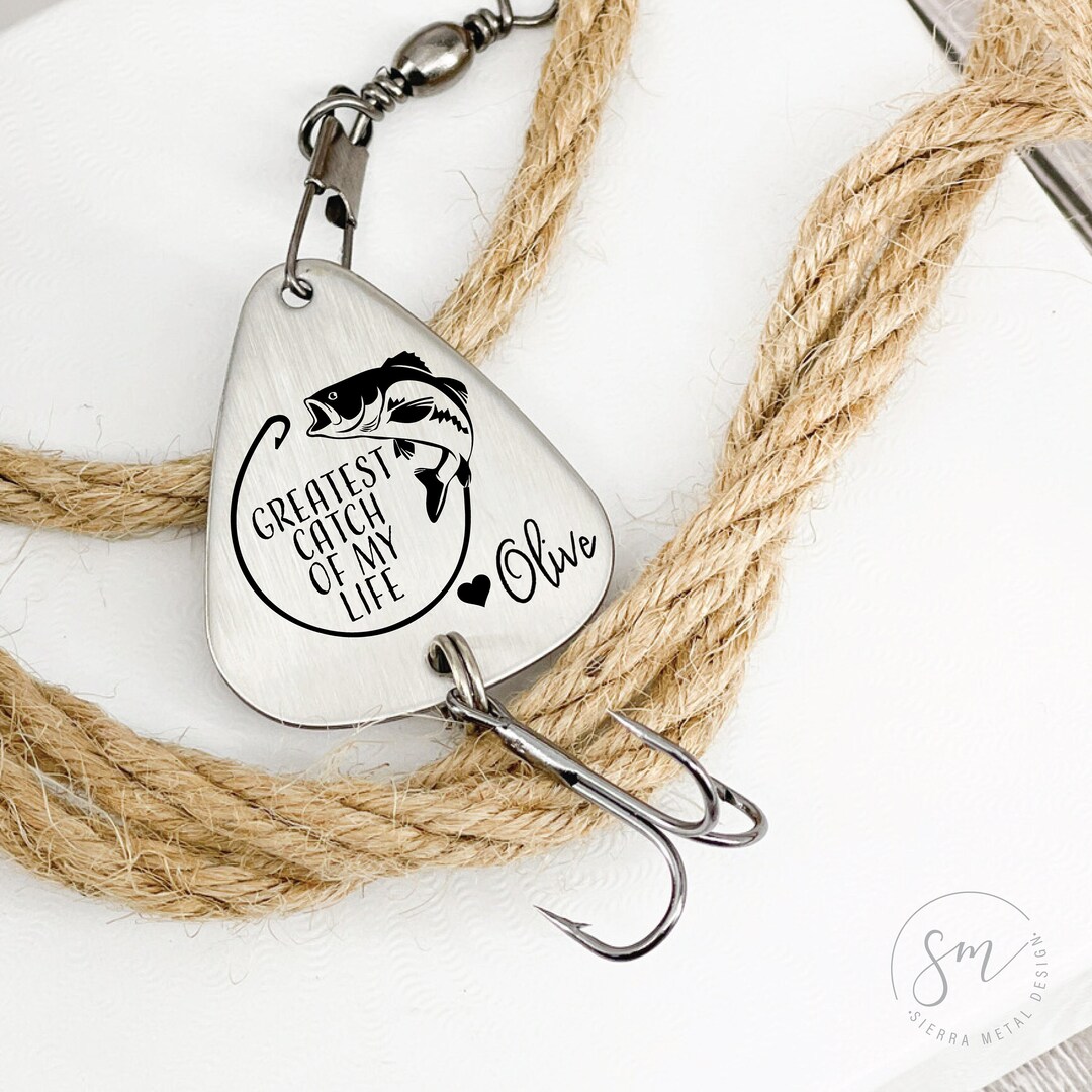 Personalized Fishing Lure Greatest Catch Gift for Valentine Day Gift ...