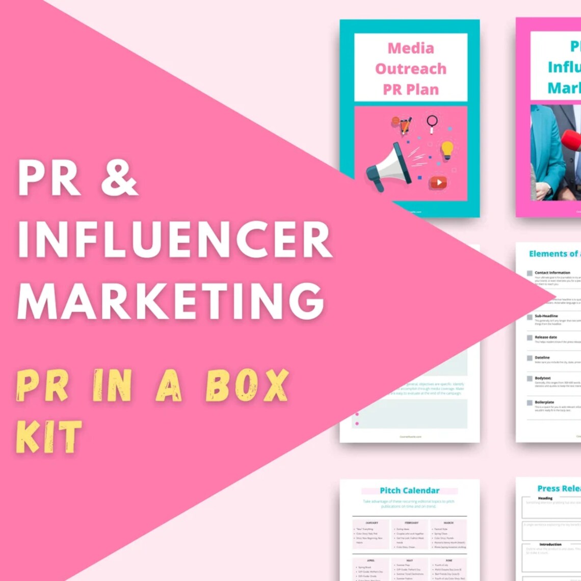 PRESS RELEASE TEMPLATE Package Template Card, Media Outreach Pr Planner ...