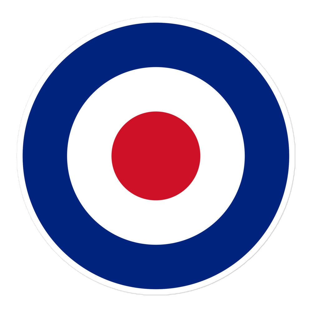 New Color Sticker RAF Roundel Mod Symbol Royal Air Force Britain ...