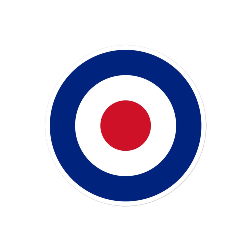 New Color Sticker RAF Roundel Mod Symbol Royal Air Force Britain ...
