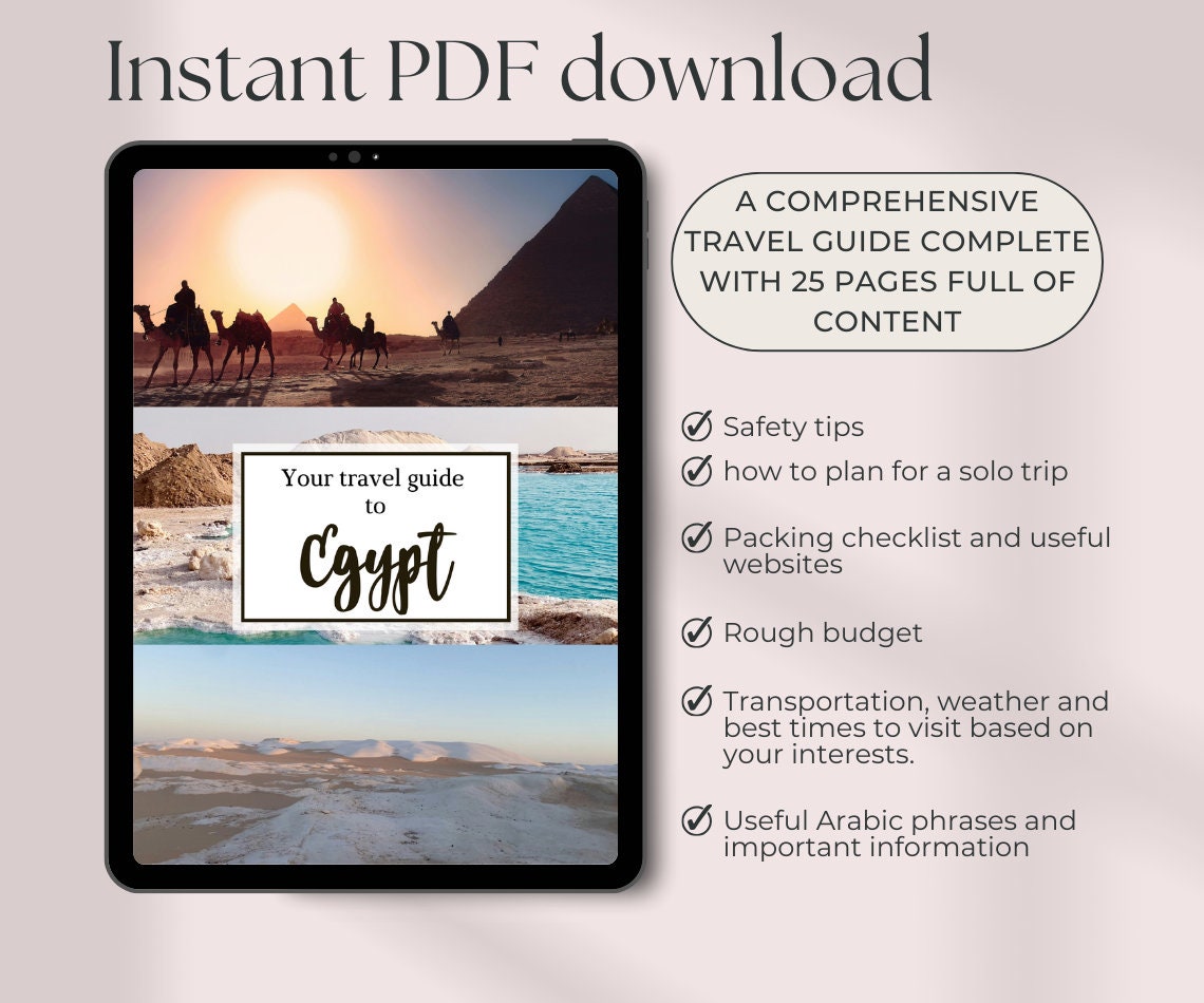 Egypt Travel Guide, Solo Female Egypt, Giza Pyramids, the Sphinx ...