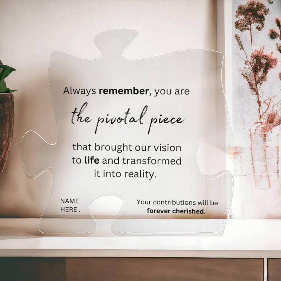 Personalized Retirement Gift Custom Retirement Plaque Boss Retirement ...