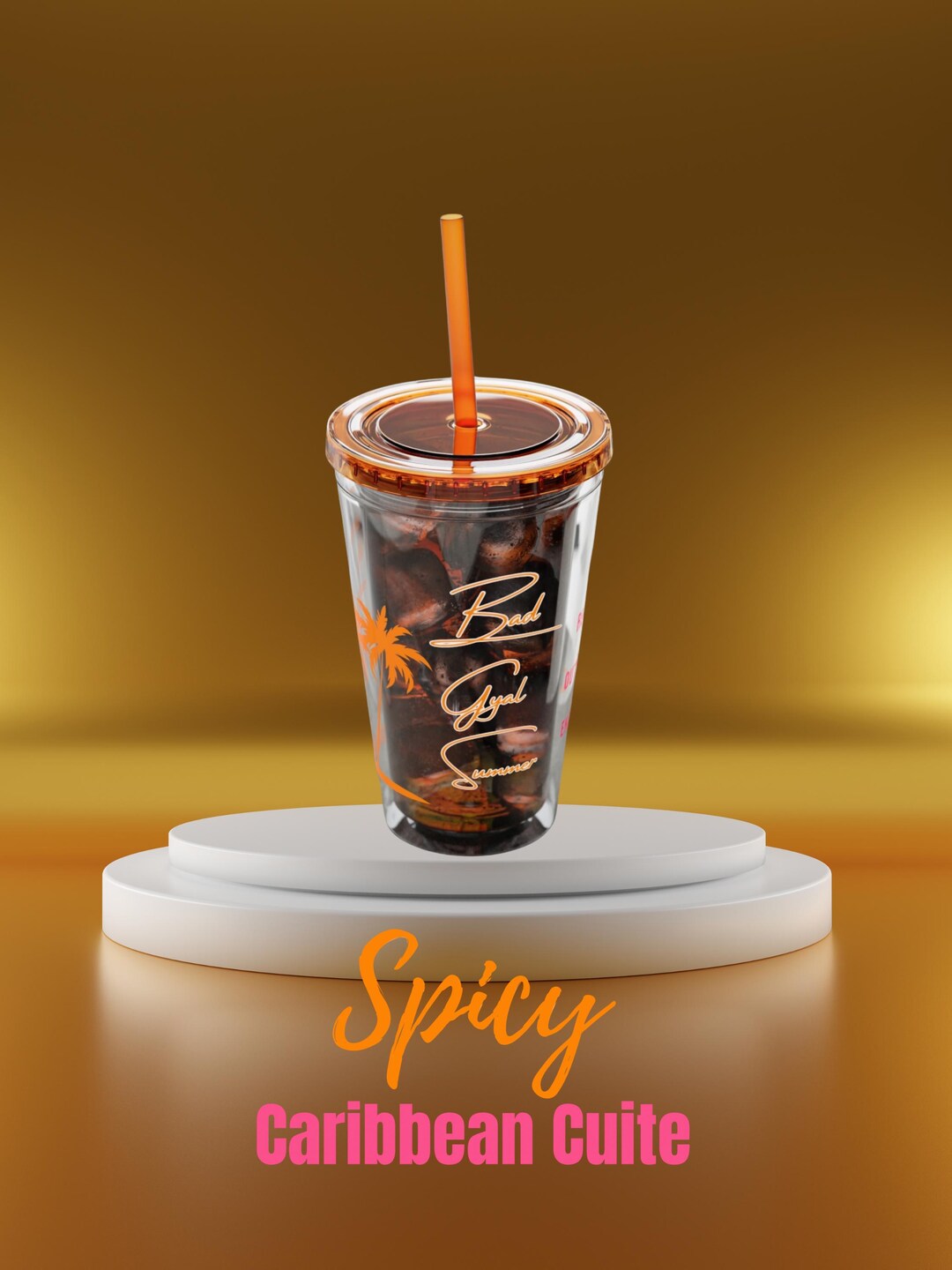 Spicy Caribbean Cutie | Bad Gyal Summer 16oz Tumbler - Etsy