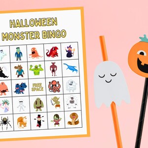 Halloween Bingo, Halloween Printable Activity for Kids, 32 Different ...