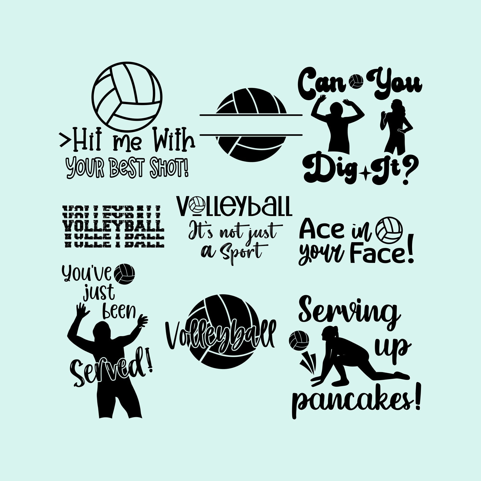 Our Girls Volleyball Svg Bundle Can Be Used to Make Great Gifts for ...
