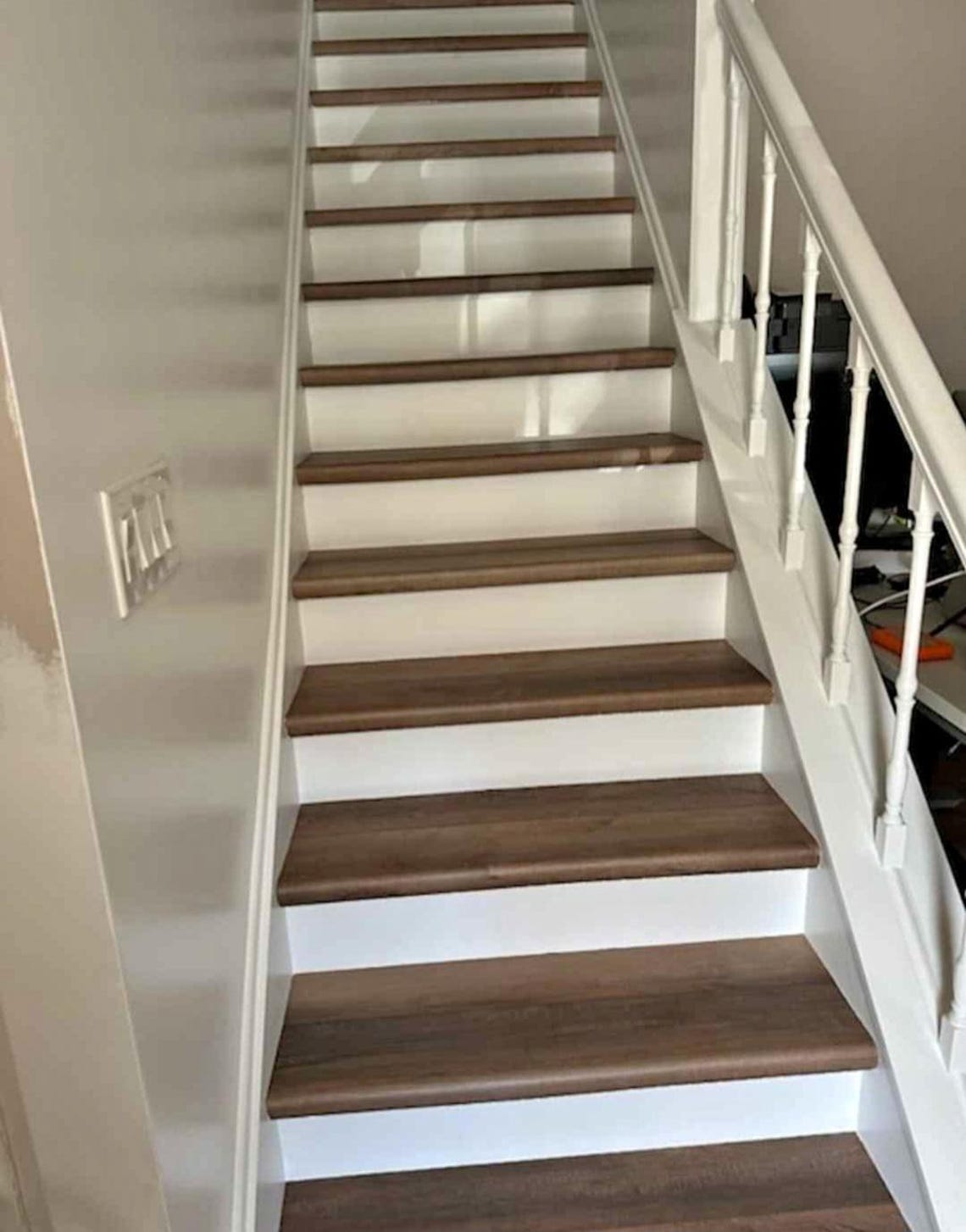 The Stair Treads by Lifeproof Are Indoor, Multicolored, Solid Rectangle ...