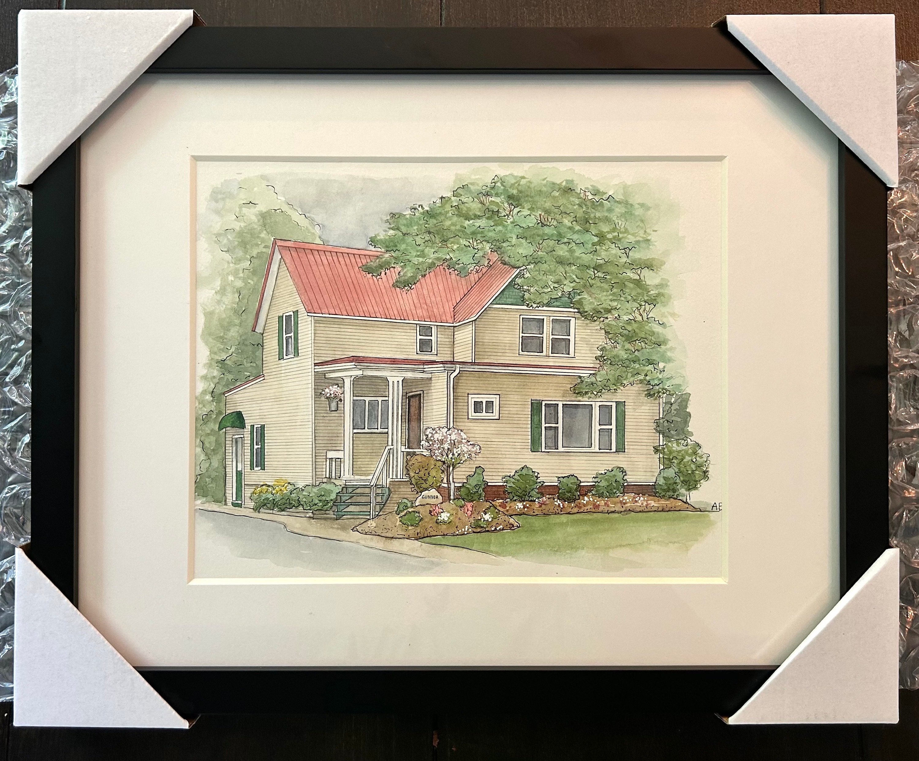 Custom Watercolor House Portrait, Building Portrait, House Painting ...