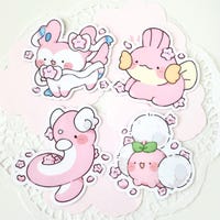 Hand-illustrated Cherry Blossoms Flower Sticker | Yoshino Cherry ...