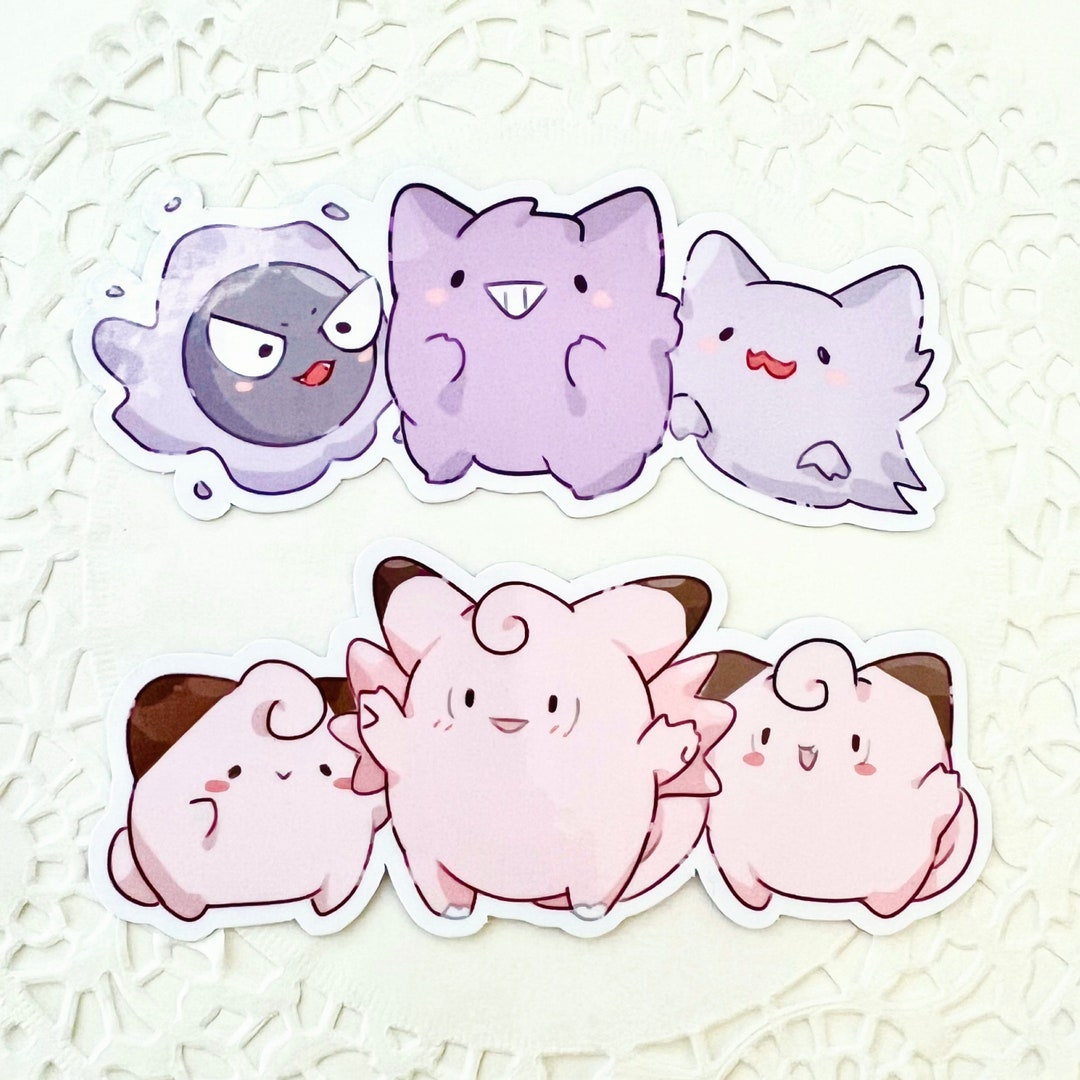 PKMN Evolution Line Vinyl Sticker - Etsy