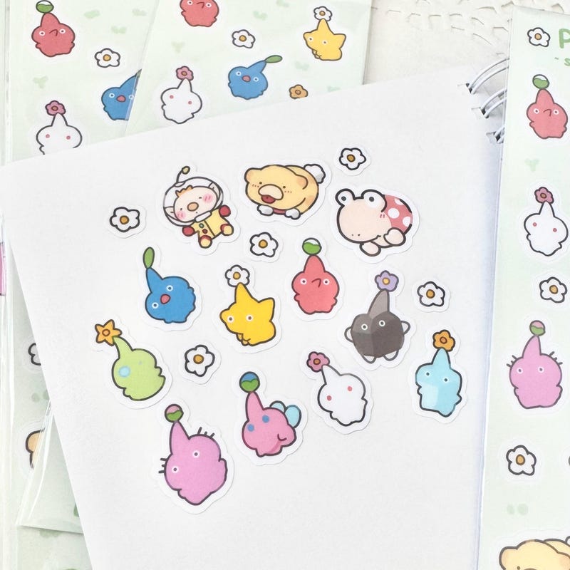 Sticker Yellow Pikmin - Etsy
