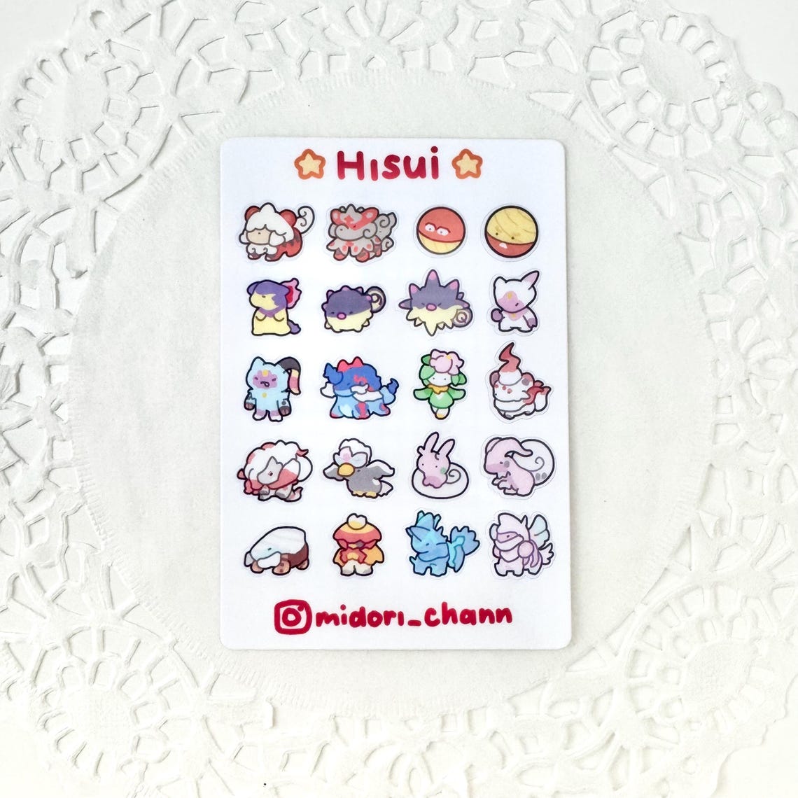 Poké Legends Vinyl Sticker Sheet | 20 Mini Stickers! - Etsy