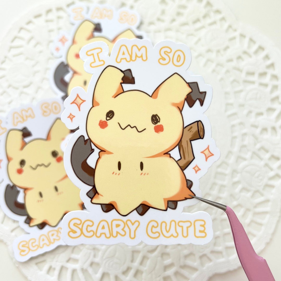 I Am so Scary Cute Vinyl Sticker - Etsy