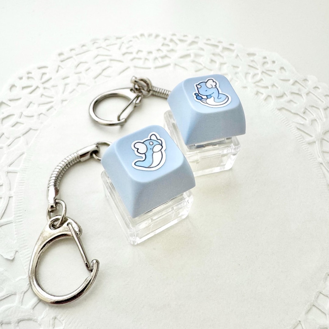 Poke Derpy Flying Dragon Clicky Keycap Keyboard Switch Keychain ...