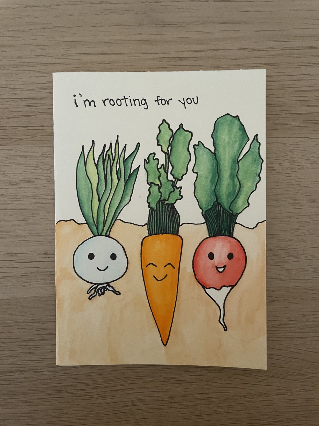 I'm Rooting for You Card - Etsy