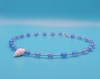 Blue Shell Necklace - Etsy