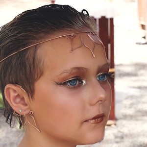 Lotus Pure Copper Head Circlet Crown Wedding Tiara Costume Head Piece ...