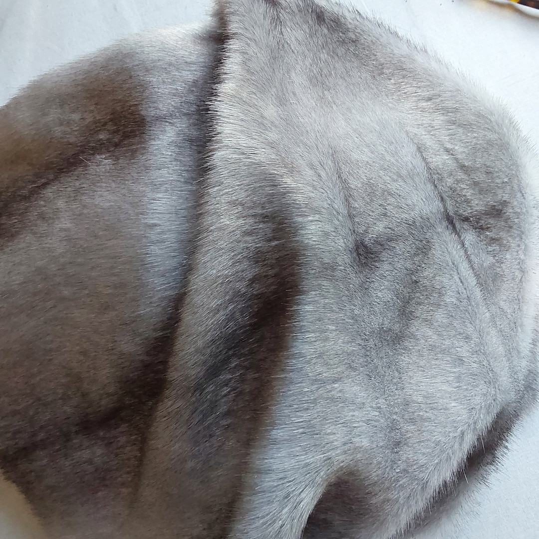 Silver Grey Mink Luxury Faux Fake Fur /animal Fabric Craft Fur/soft ...
