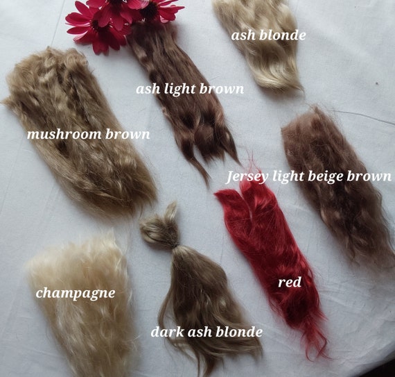 New Doll Angora Soft Curly Mohair Hair 12-22 Cm Angora Long - Etsy