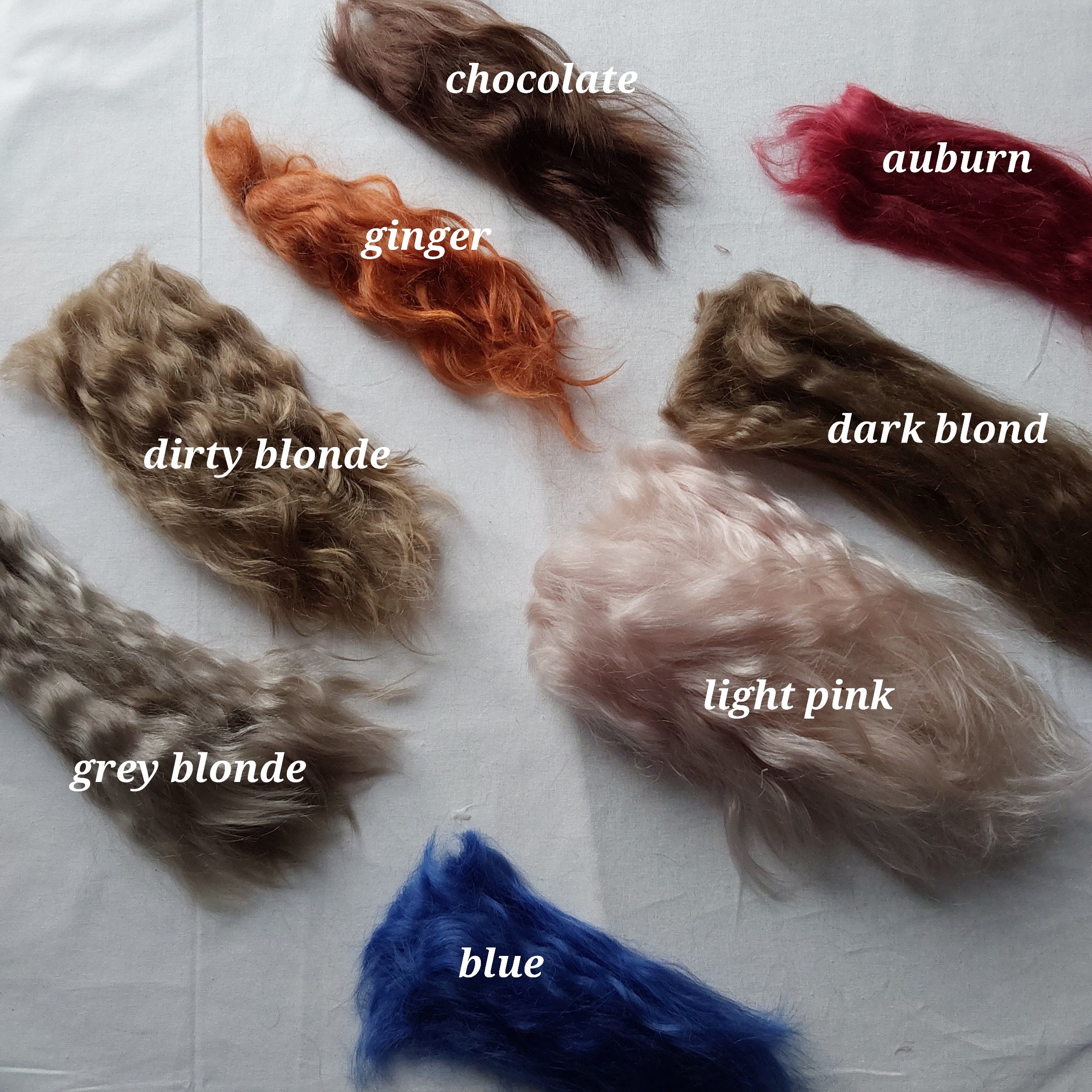 New Doll Angora Soft Curly Mohair Hair 15-22 Cm Angora Long - Etsy