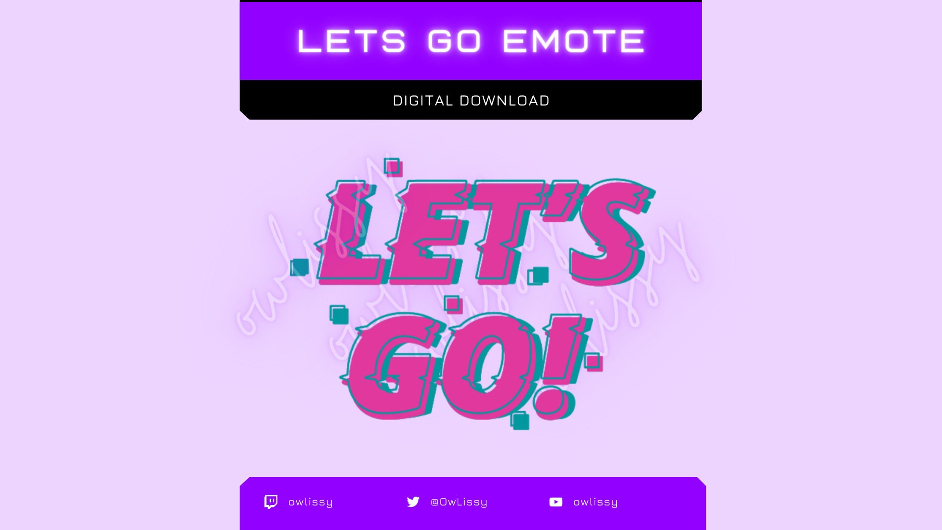 Let's Go Twitch Emote - Etsy UK