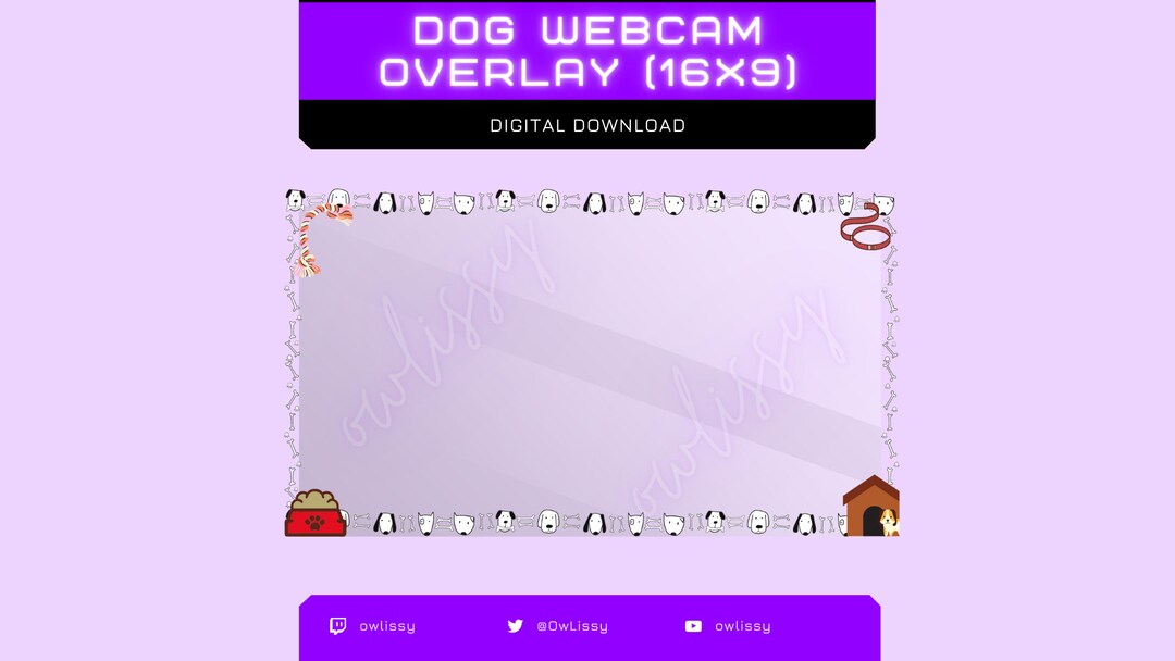 Dog Webcam Overlay - Etsy