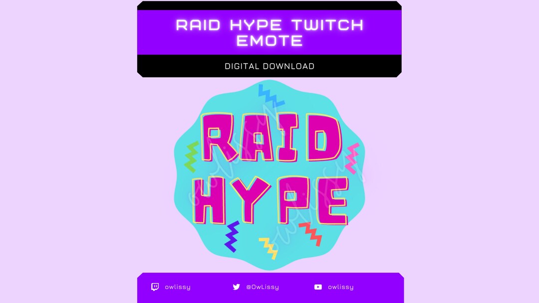 Raid Hype Emote | Twitch and Discord - Etsy