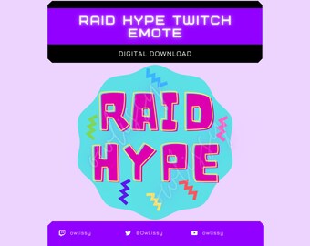 Raid Emote, Hype Emote, Twitch & Discord Emotes, Streamer Gift ...