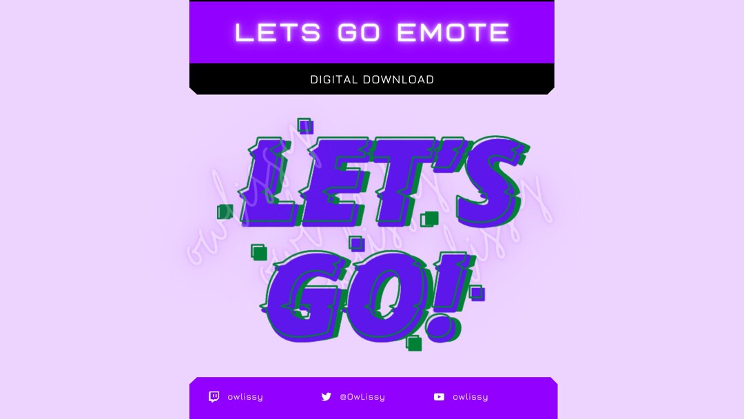 Lets Go Twitch Emote - Etsy