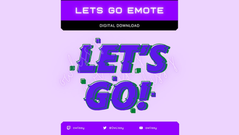 Lets Go Twitch Emote - Etsy