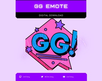 Twitch GG Emote - Etsy