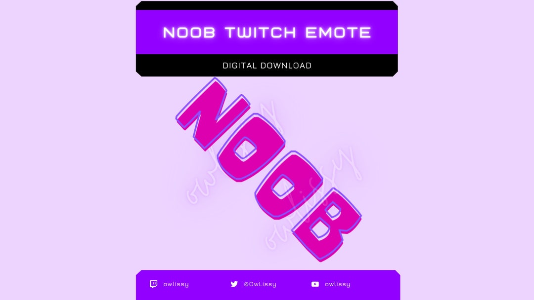 Noob Emote | Twitch & Discord - Etsy
