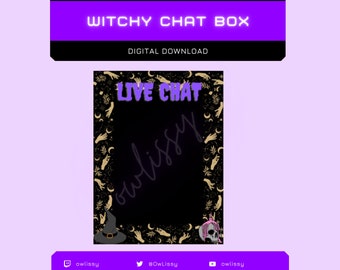 Skull Witchy Goth Potion Chat Box 1000 X 1080 Twitch, Youtube, Facebook ...