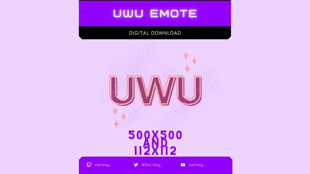 UWU Emote | Twitch and Discord Emote - Etsy